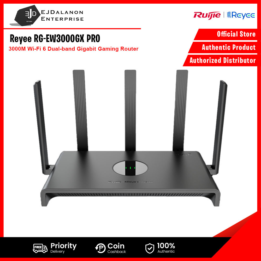 Reyee RG-EW3000GX PRO 3000M Wi-Fi 6 Dual-band Gigabit Gaming Router ...