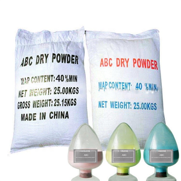 Yellow 40% ABC Dry Chemical Powder Agent Map 30% 70% 75% for Portable ...