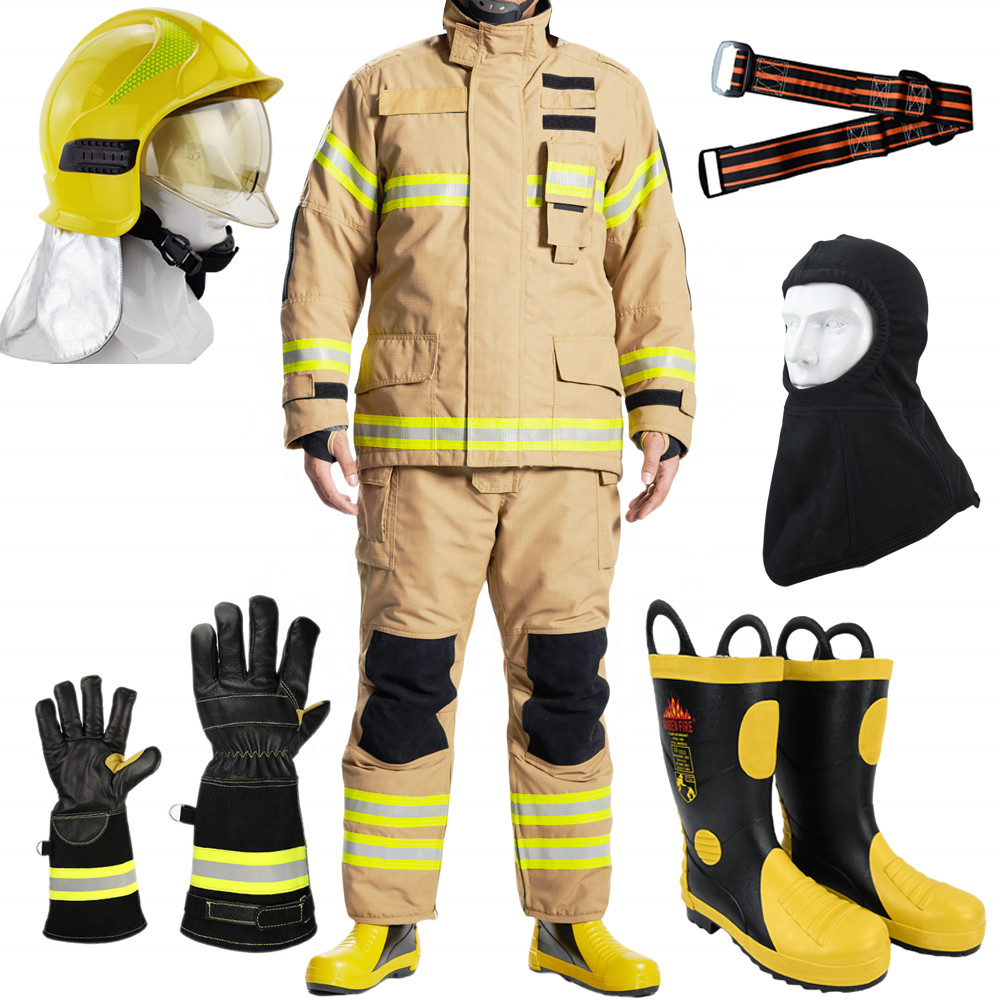 Full set Firefighter Gear Including Fireman Jacket Firefighter pants ...