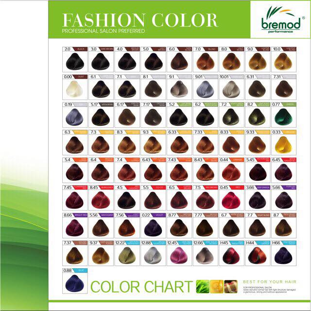 BREMOD HAIR COLOR CHART | Shopee Philippines