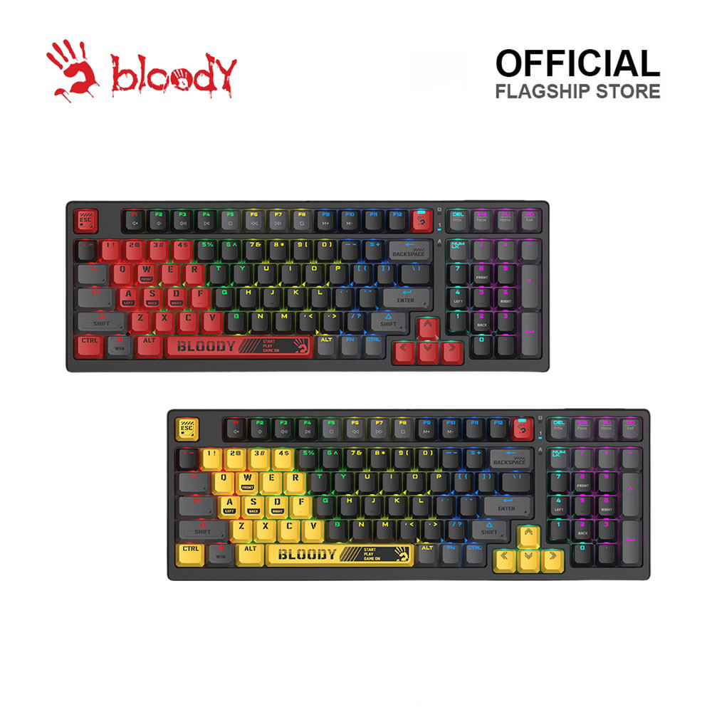 Bloody S98 Sports RGB BLMS Red Switch 98-Key Style Wired Mechanical ...