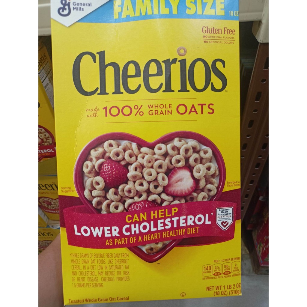 GM CHEERIOS 100%Whole Grain Oats Gluten Free 510grams | Shopee Philippines