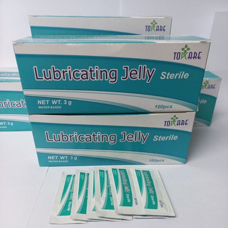 TOPCARE Lubricating Jelly Sachet 3grams-topcare 100 Sachet. | Shopee ...