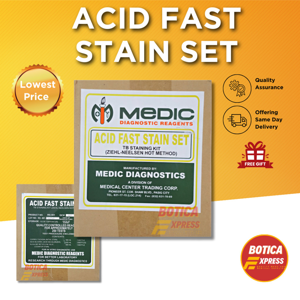 Acid Fast Stain SET MEDIC | Shopee Philippines