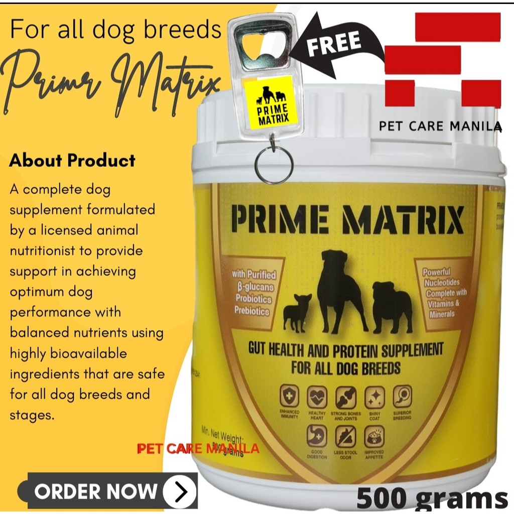 PRIME MATRIX, 500g in canister, Gut Health and Protein Supplement for ...