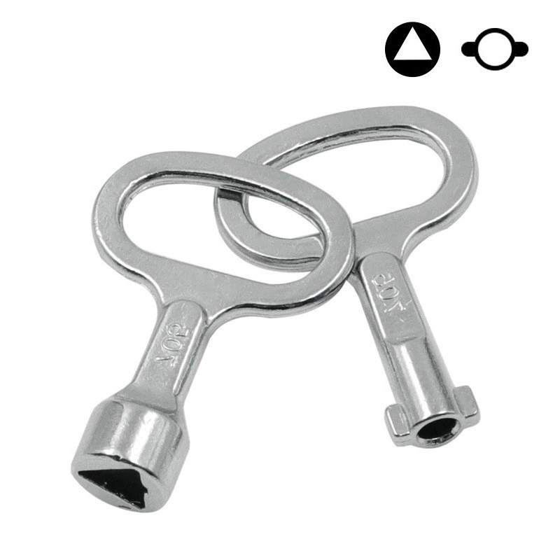 1 PC Universal Triangular Slotted Key for Distribution Box Valve Key ...