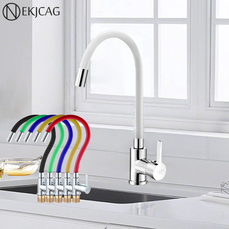 Silica Gel Nose Any Direction Rotating Kitchen Faucet Multi-color ...