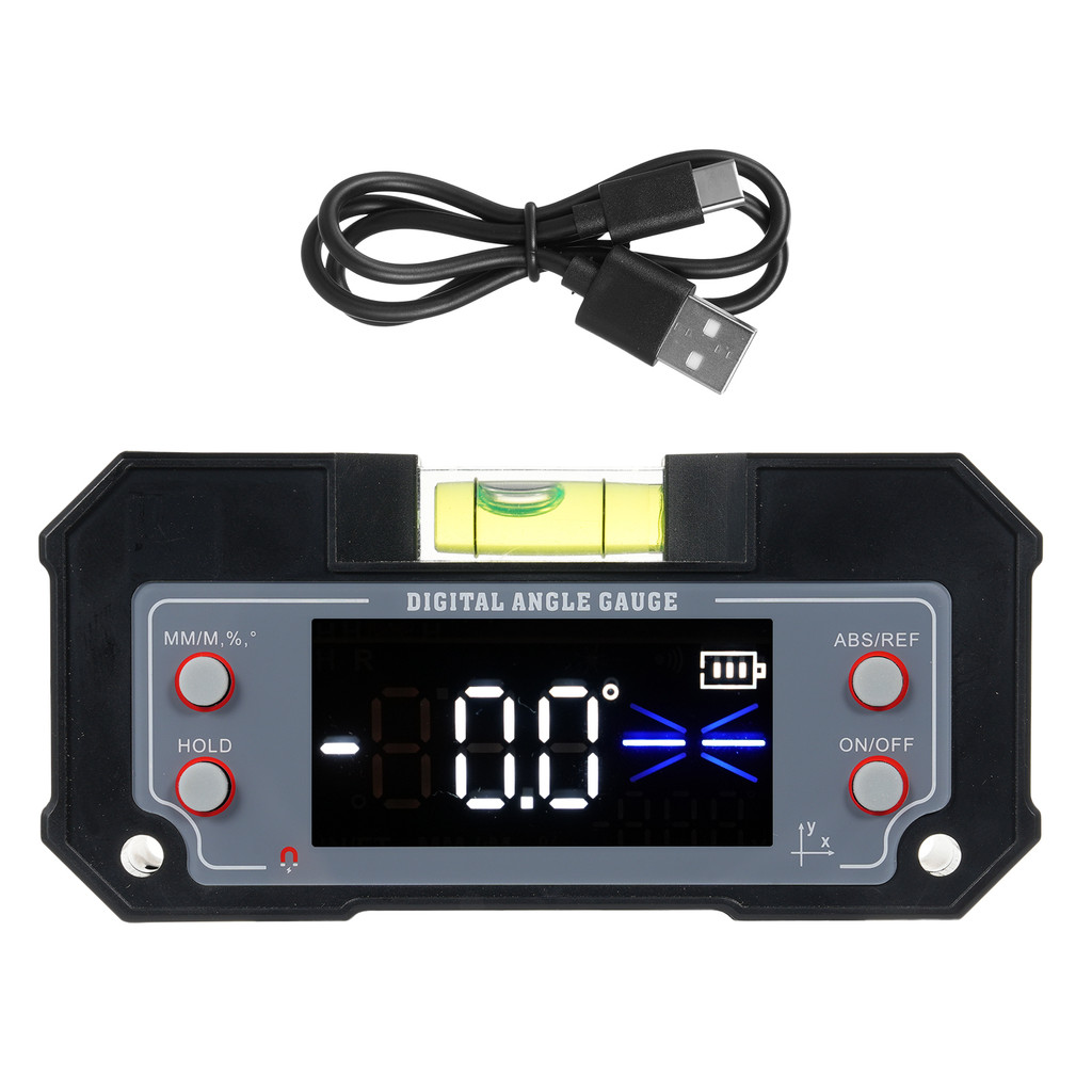 Digital Angle Gauge Liquid Leveler Finder Inclinometer Bevel Gauge X Y ...
