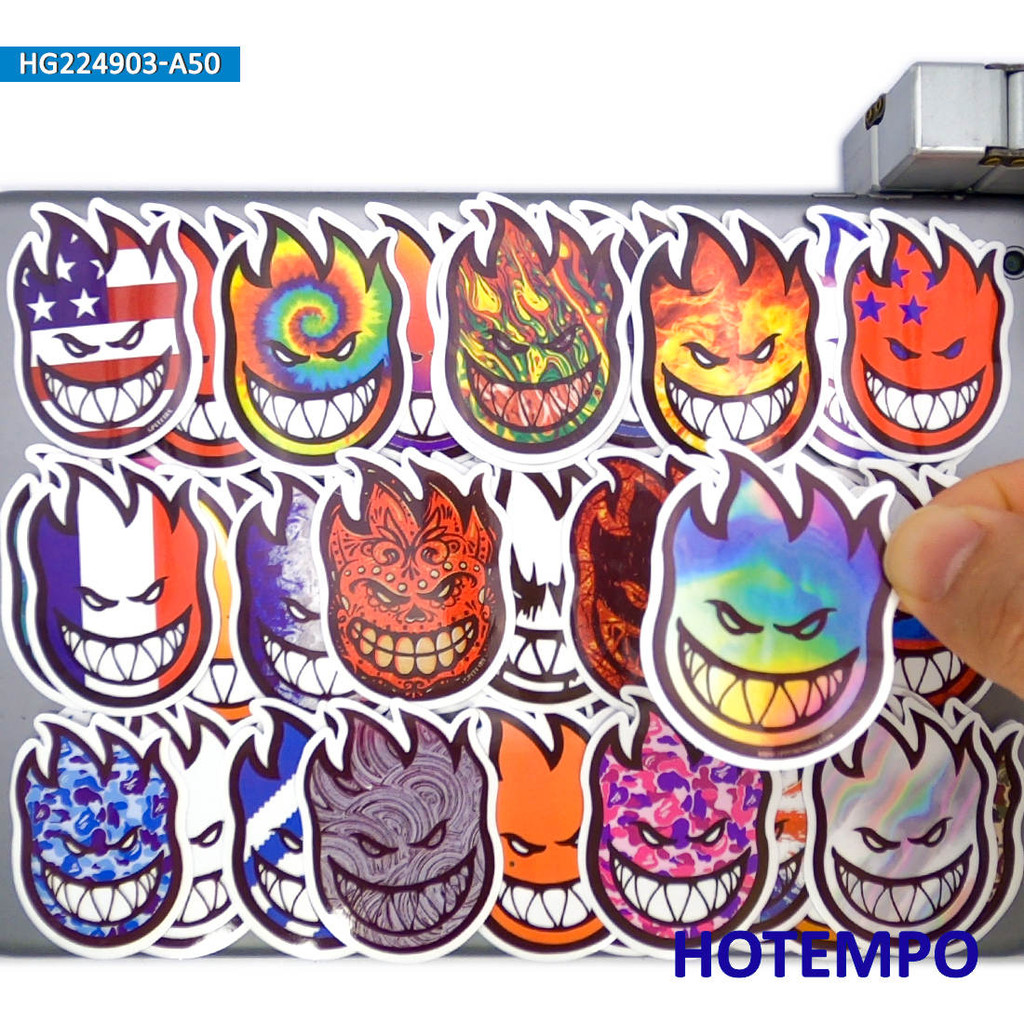 20/30/50Pieces Funny Spitfire Decals Street Graffiti Retro Stickers for Laptop Phone Motorcycle ...