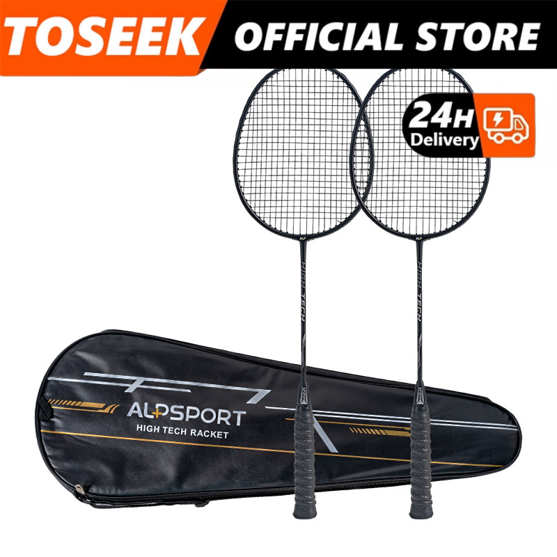 ALPSPORT RR 4U 25LBS G5 Black Badminton Racket Original Design Carbon ...