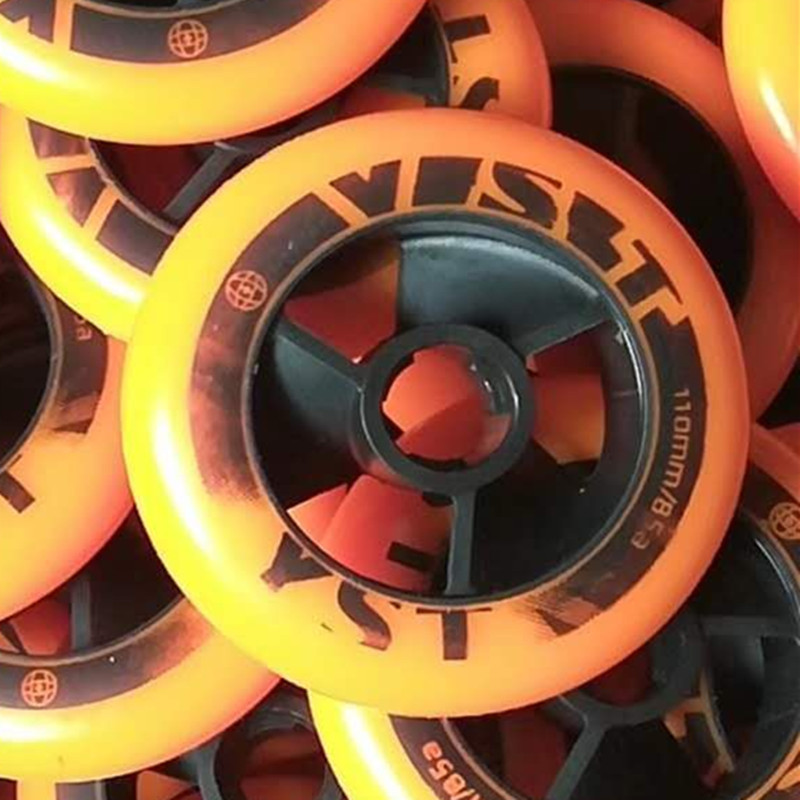 High Rebound 85A Inline Speed Skating Wheel with FAN shape skates hub ...