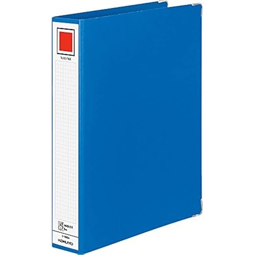 KOKUYO F-1650B Tube File M Type A4 Length 50mm Binding 2 Holes Blue ...