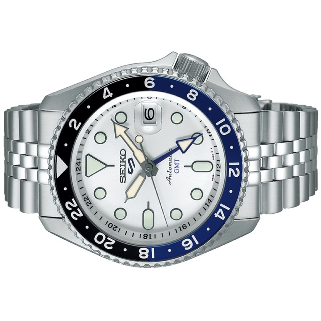 Seiko 5 Sports SSK033K1 "Batman" SKX GMT Automatic Stainless Steel ...