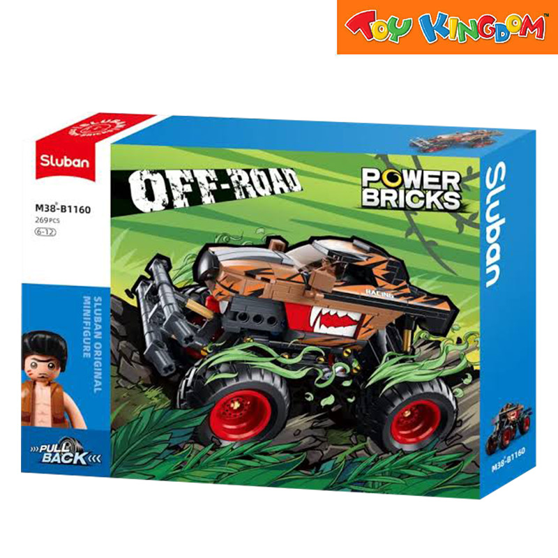Sluban Power Bricks Pull Back Off Road 269pcs Original Mini Figure ...