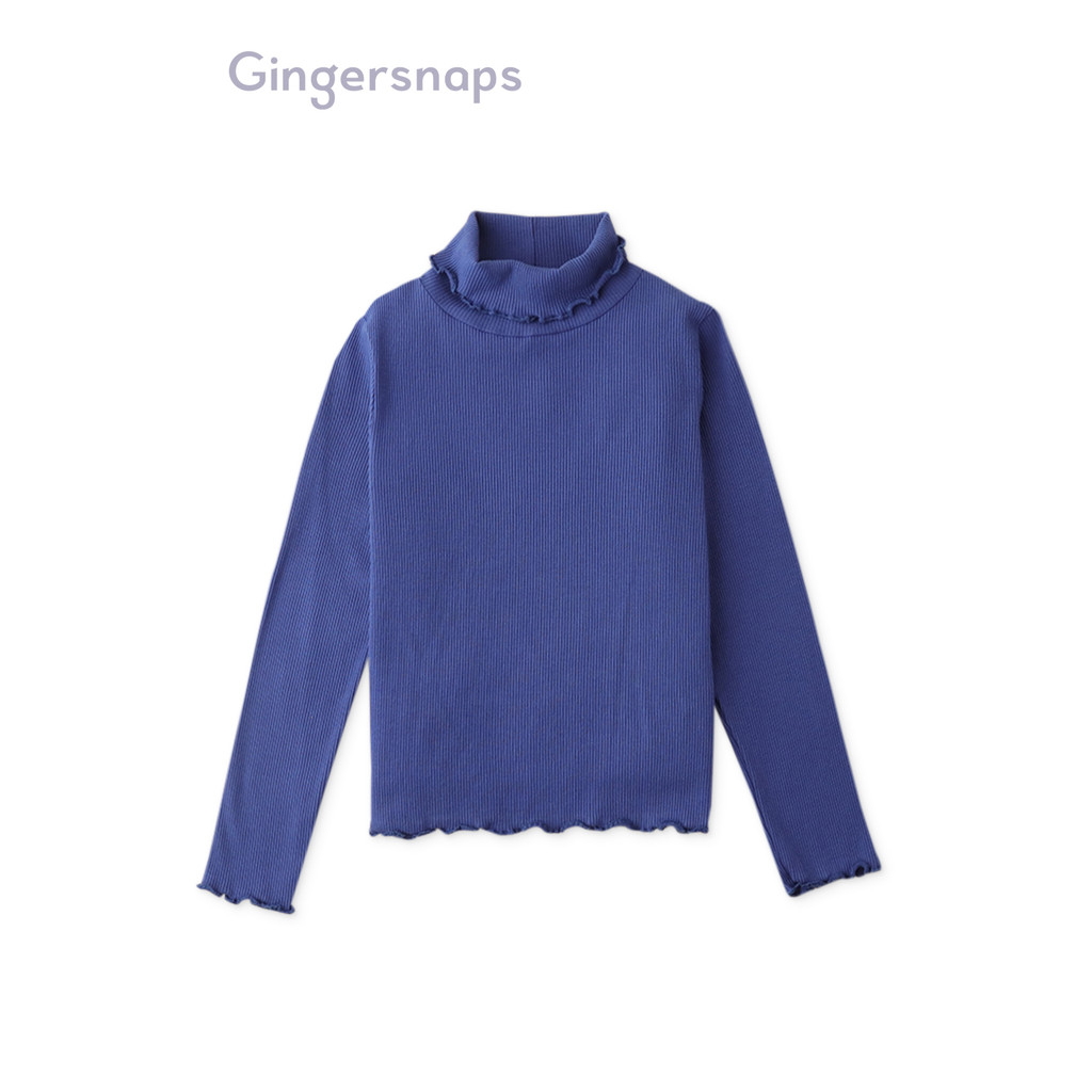 Gingersnaps Girls' Folded Turtle Neck Rib Top | Shopee Philippines