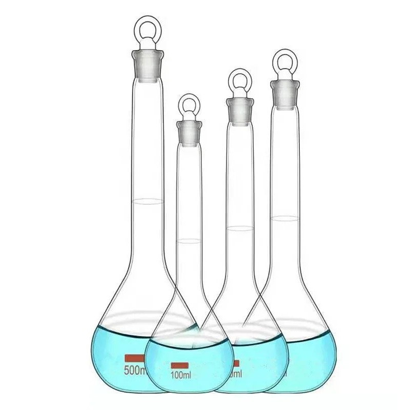 Thick wall heat resist volumetric flask laboratory glass flask bottle ...