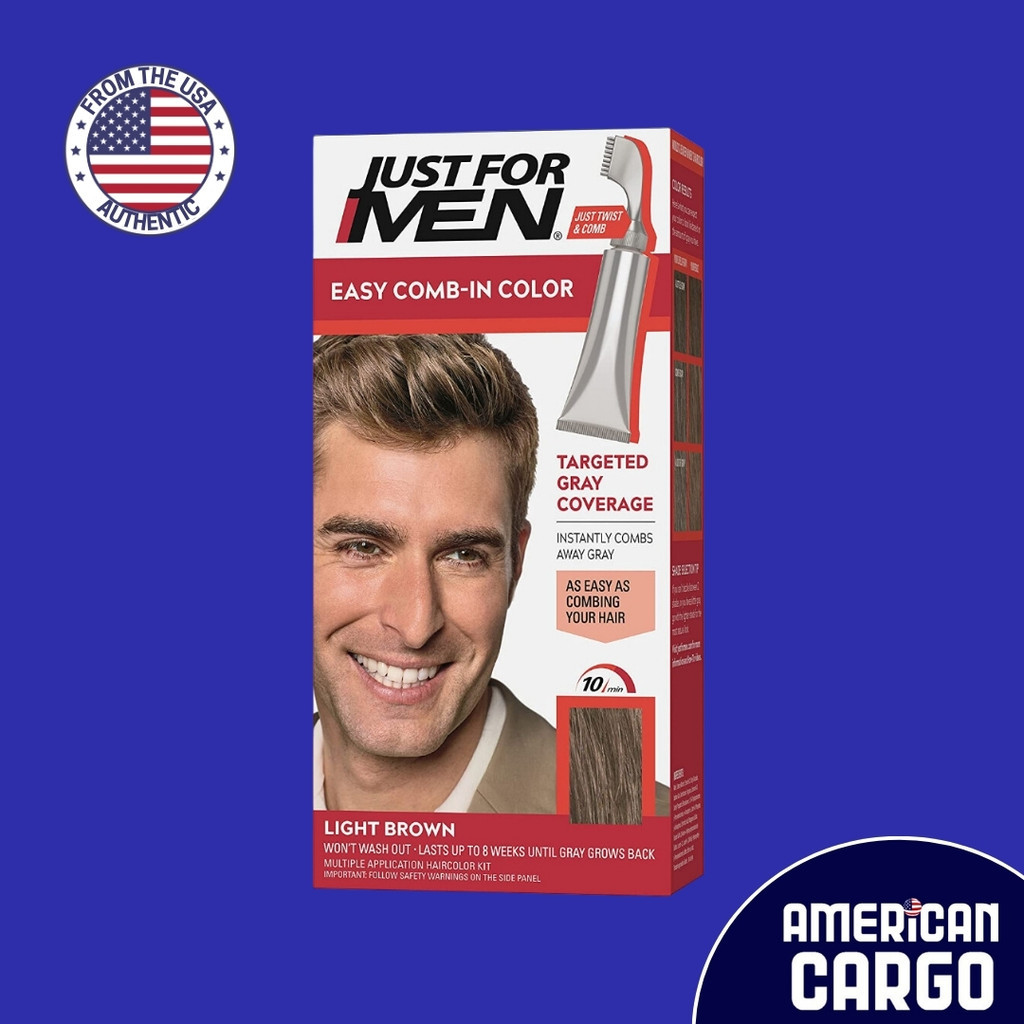 Just For Men Easy Comb-In Color Hair Coloring for Men with Comb ...