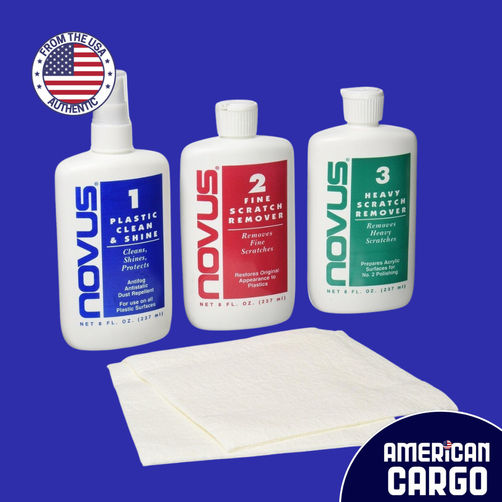 Novus Cleaning and Restoring Plastics Polish Kit 8oz | Shopee Philippines
