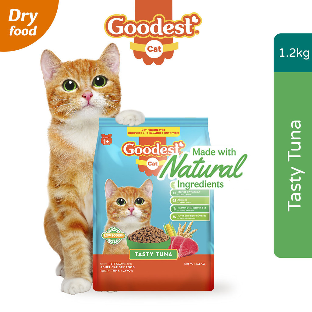 GOODEST Adult Cat Dry Food in Tasty Tuna, 1.2kg. | Shopee Philippines