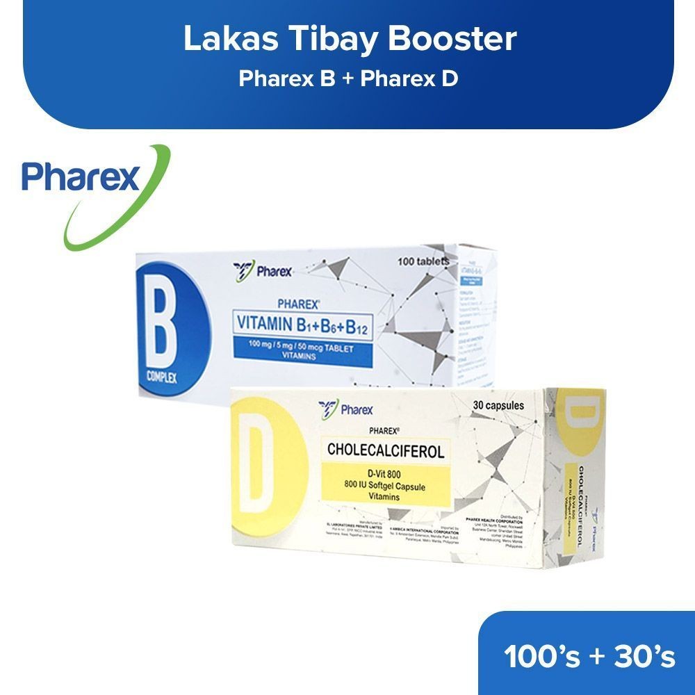 Lakas Tibay Booster Bundle: Pharex B 100s + Pharex D 30s | Shopee ...