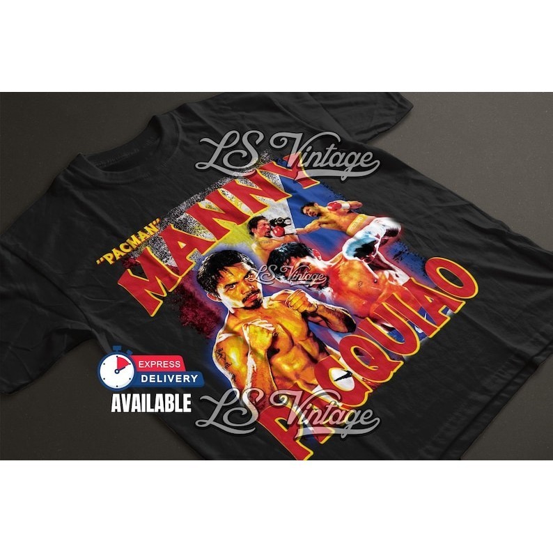Manny Pacquiao Shirt Vintage Manny Pacquiao Graphic Tee Pacman Boxing ...
