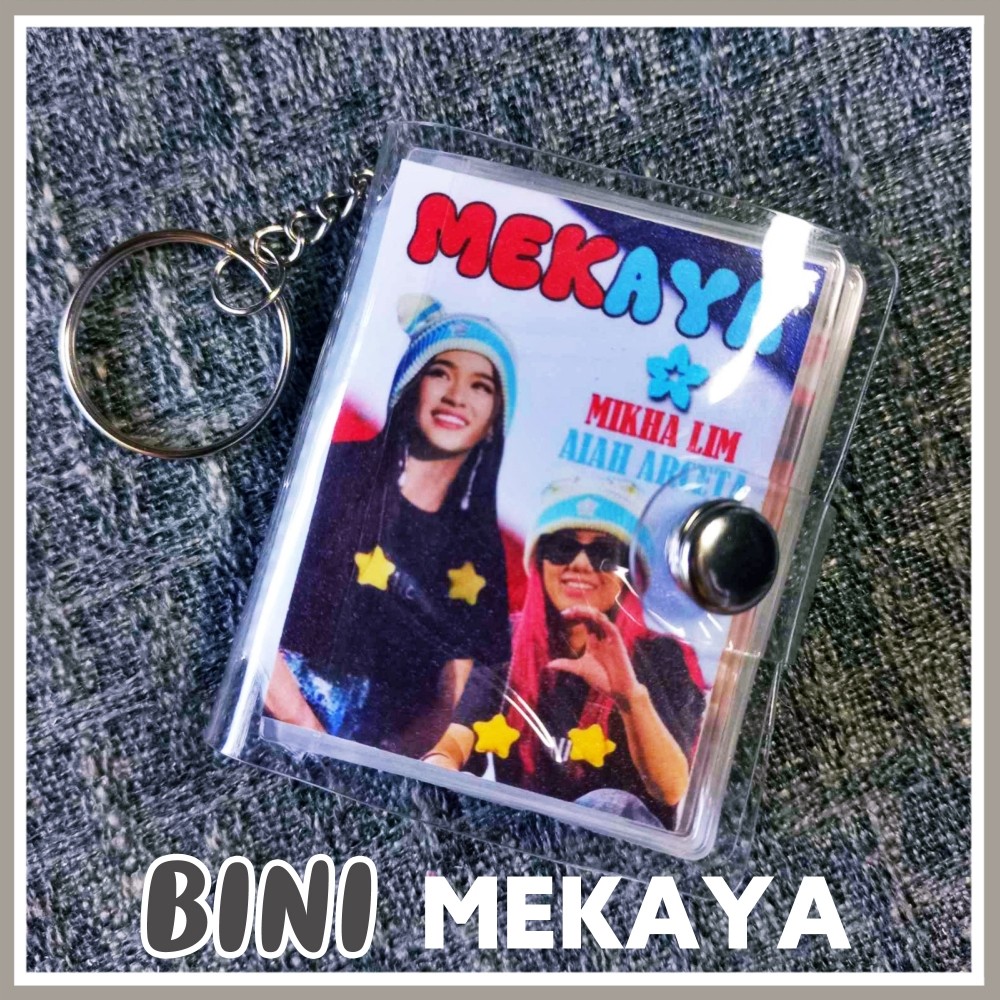 BINI Mekaya Mikhaiah Mini Photo Album Keychain (Aiah Arceta and Mikha ...