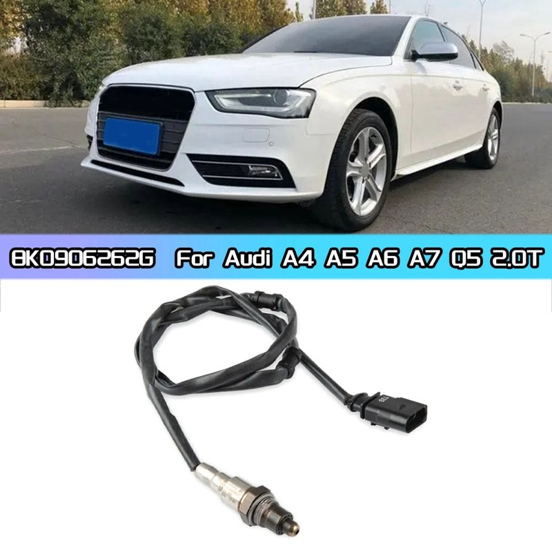 유1 Piece Car Front Oxygen Sensor Black Metal+ABS For A4 A5 A6 A7 Q5 2 ...
