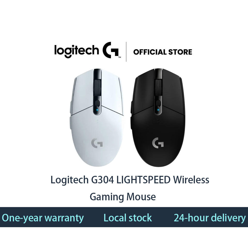 Logitech Mouse G304 Lightspeed Wireless Gaming Mouse (1-year product ...