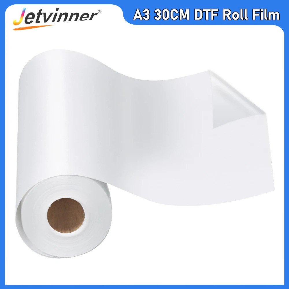 DTF Transfer Film Roll 13 Inch*328FT A3 DTF PET Film For A3 DTF Printer 30CM*100M DTF Roll Film ...