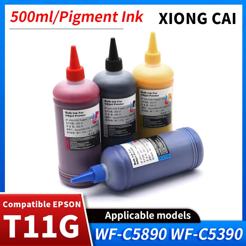 500ml WF-C5390 T11G T11F T11H Pigment Ink For Epson WorkForce Pro WF ...
