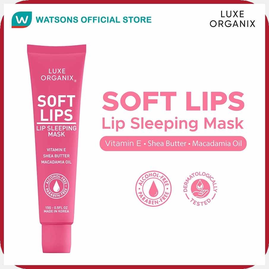 LUXE{jv/ORGANIX=xM%Soft?mt+Lips j+Ue+hq+xr+cG+Lip Sleeping Mask 15g | Shopee Philippines