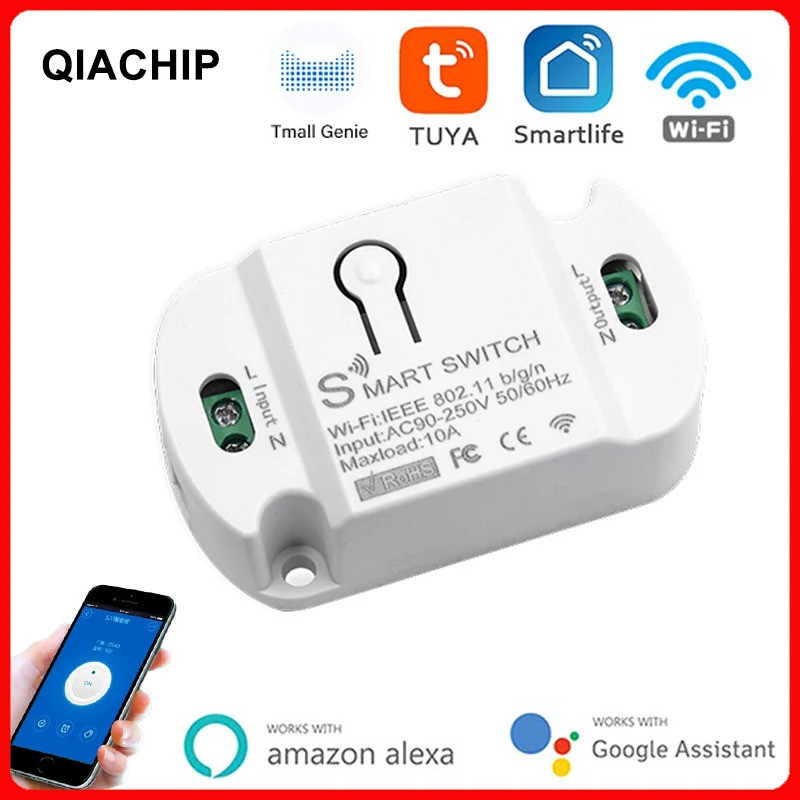 Tuya WiFi Smart Switch APP Wireless Controller Universal Breaker Timer ...