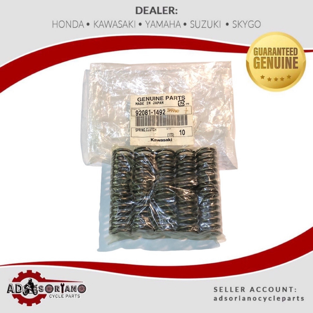 KAWASAKI BARAKO 1/2 CLUTCH SPRING 10PCS 92081-1492 | Shopee Philippines