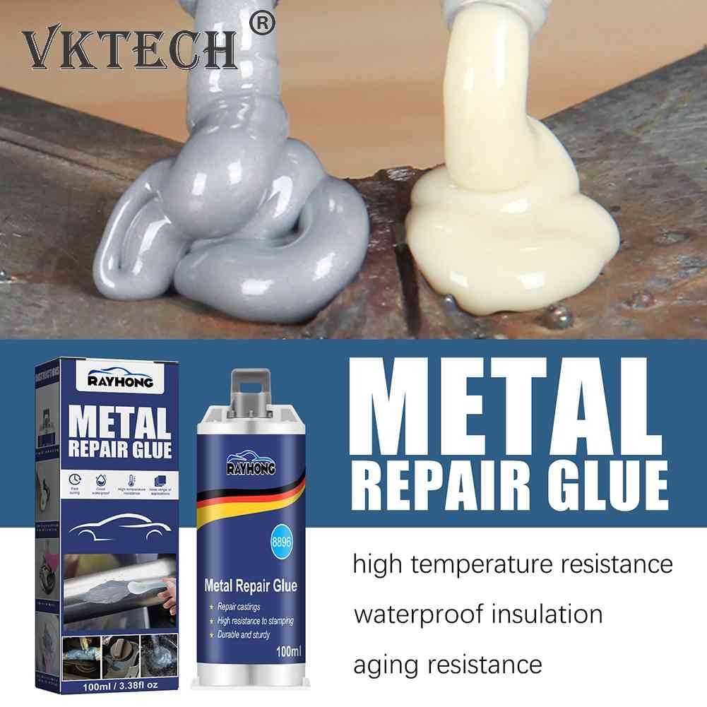 유100g Liquid Metal Filler A+B Set Adhesive Metal Bonding Repair For ...