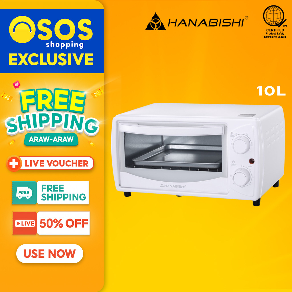 HANABISHI by OSOS Original Aesthetic Stainless Steel Electric Oven ...