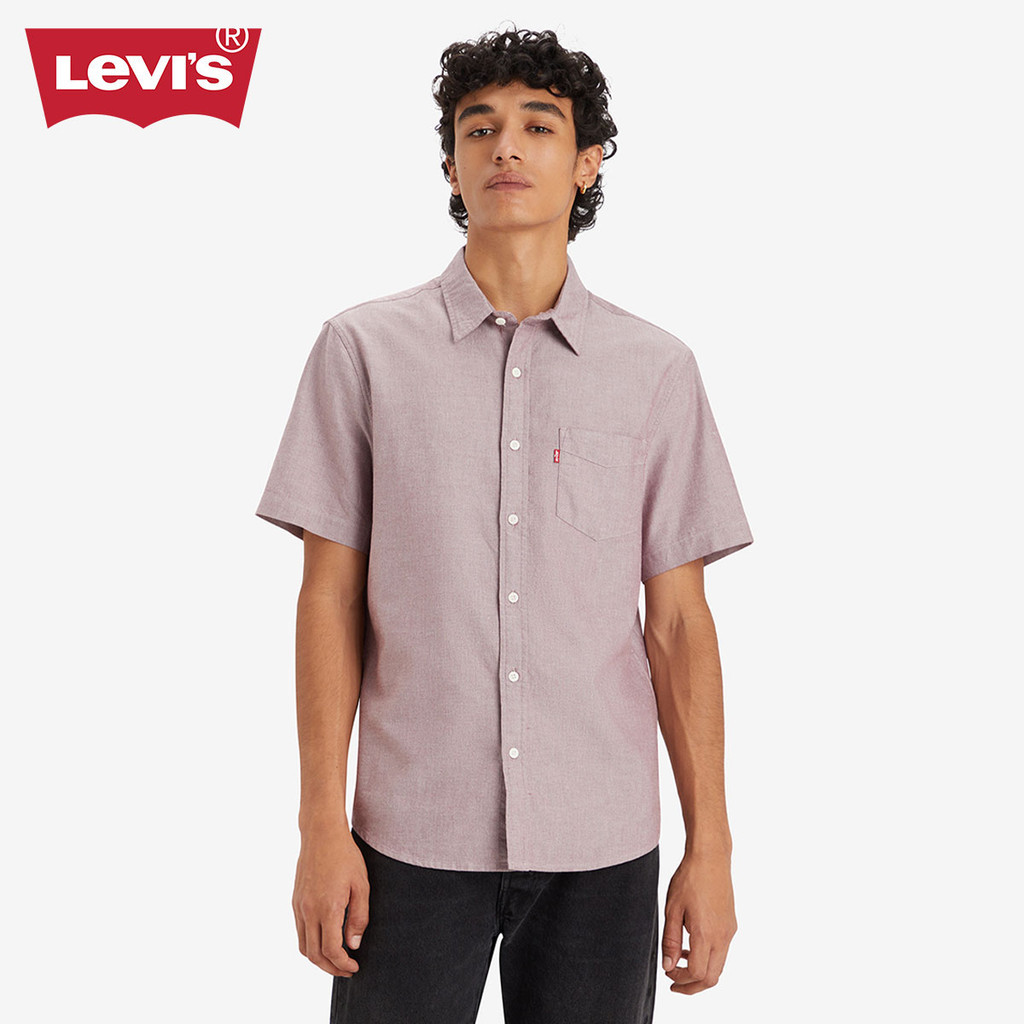 Levi's® Men's Short-Sleeve Classic Standard Fit Shirt 86627-0206 ...
