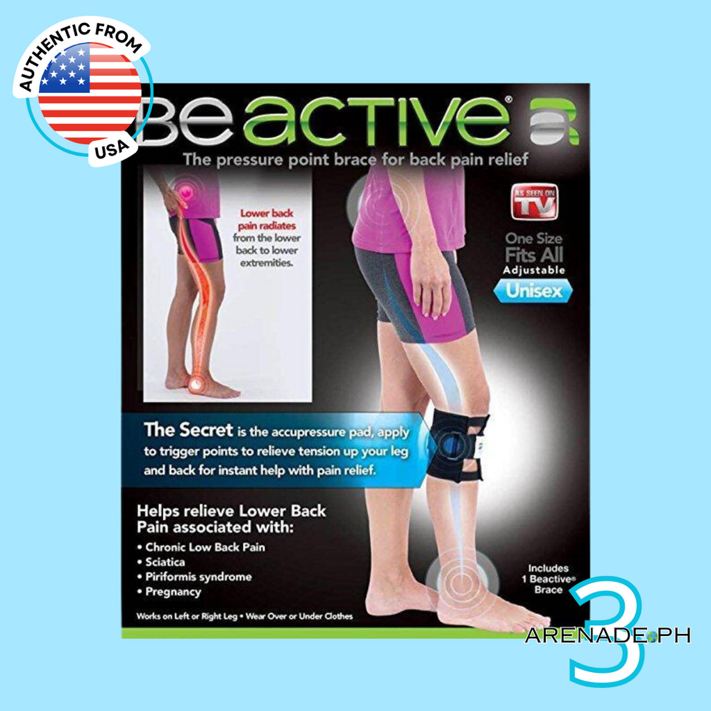 2 Be Active Brac es Beactive Acupressure For Sciatica Pain As Seen On ...