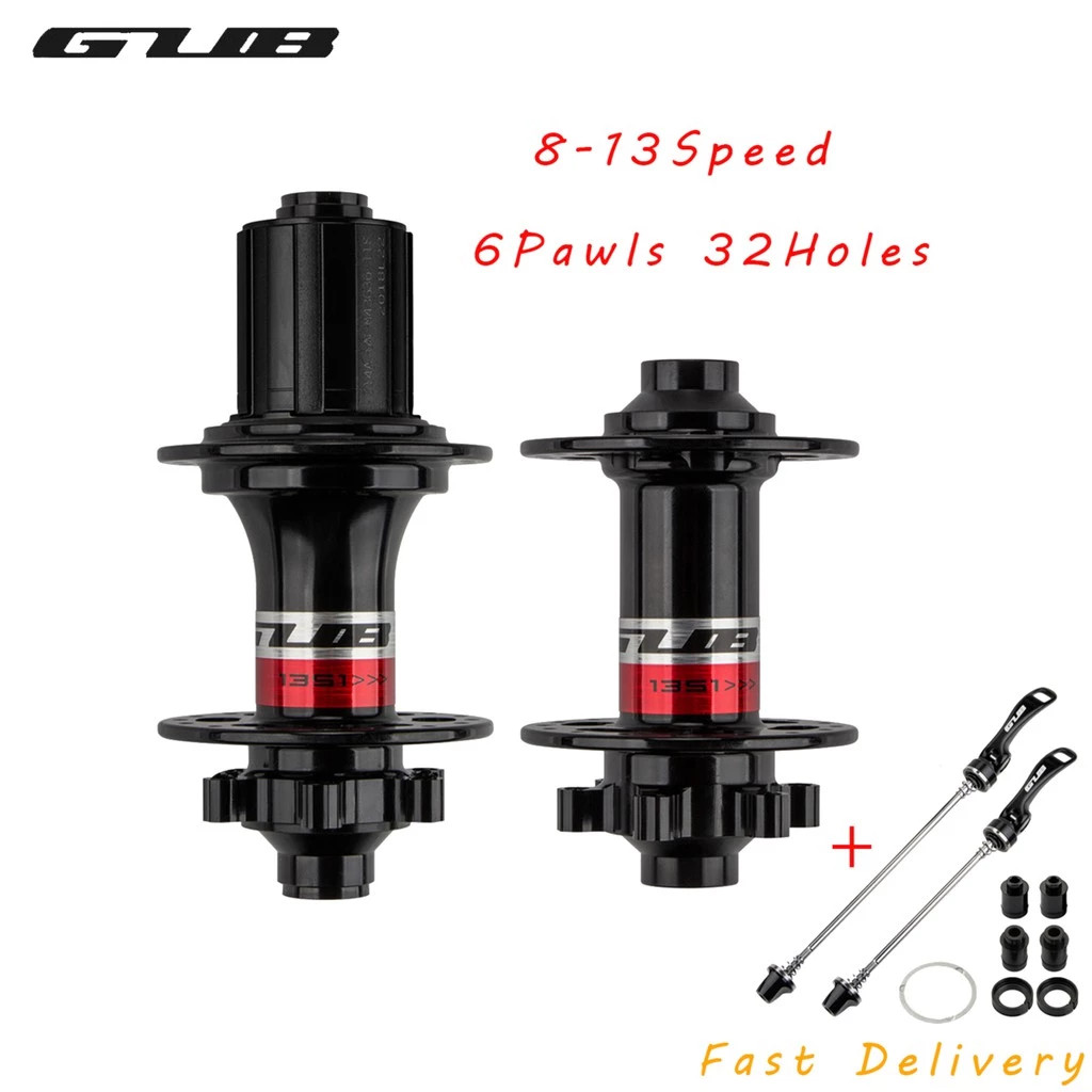 GUB MTB 4Pcs/Set Bicycle 6 Pawls 32 Holes 8 9 10 11 Speed Front Rear ...