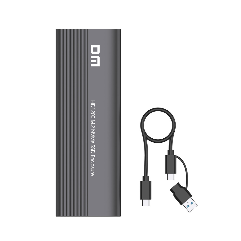 ⚖DM M.2 NVME SSD 10Gbps to USB 3.1 Type-C Converter Adapter Enclosure ...