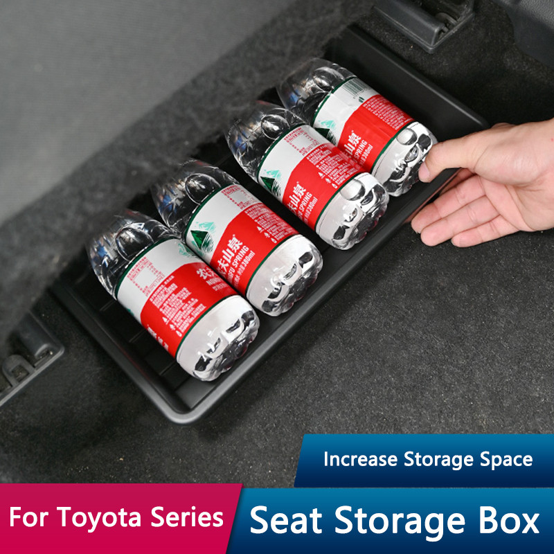 ~QHCP Car Under Seat Storage Box Drawer Type Organizer TPE Case For ...