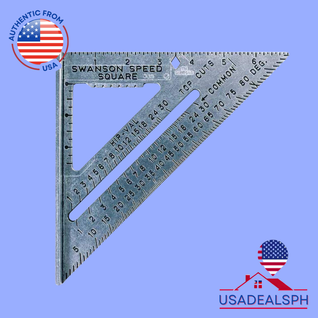 Swanson Tool S0101 7-inch Speed Square Layout Tool w/Book | Shopee ...