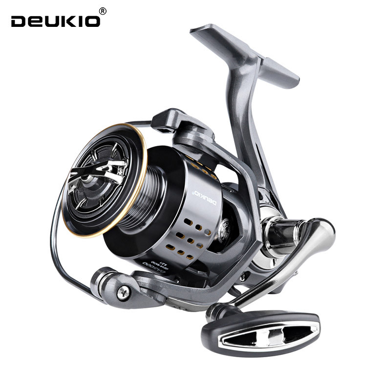 유DEUKIO Spinning Fishing Reel Ultralight Max Drag 15kg Surfcasting Spinning Reel with Bait Feede ...