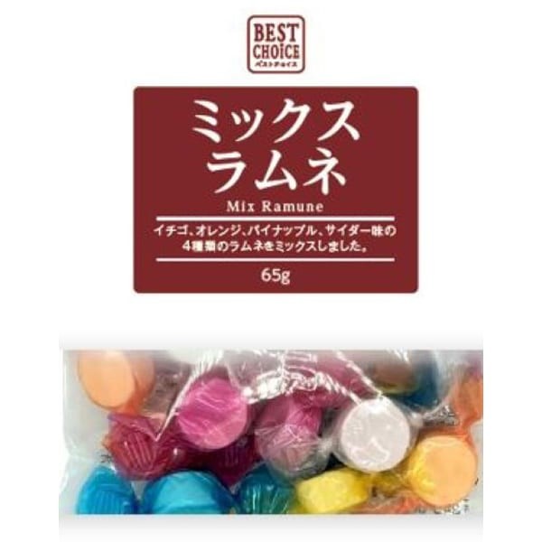 Best Choice Mixed Ramune 65gCharacteristicsA mix of four different ...