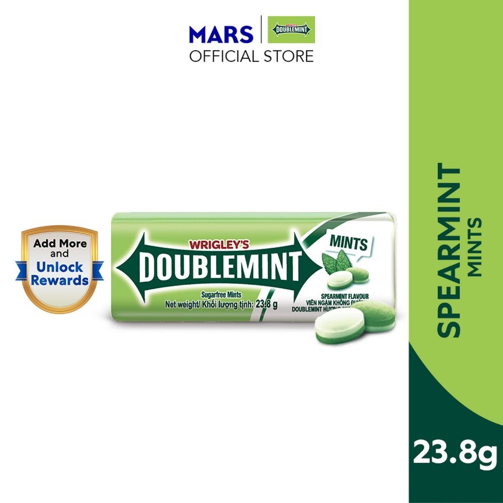 DOUBLEMINT® Mints Spearmint Candy 35s | Sugar-free Mint Candy | Shopee ...