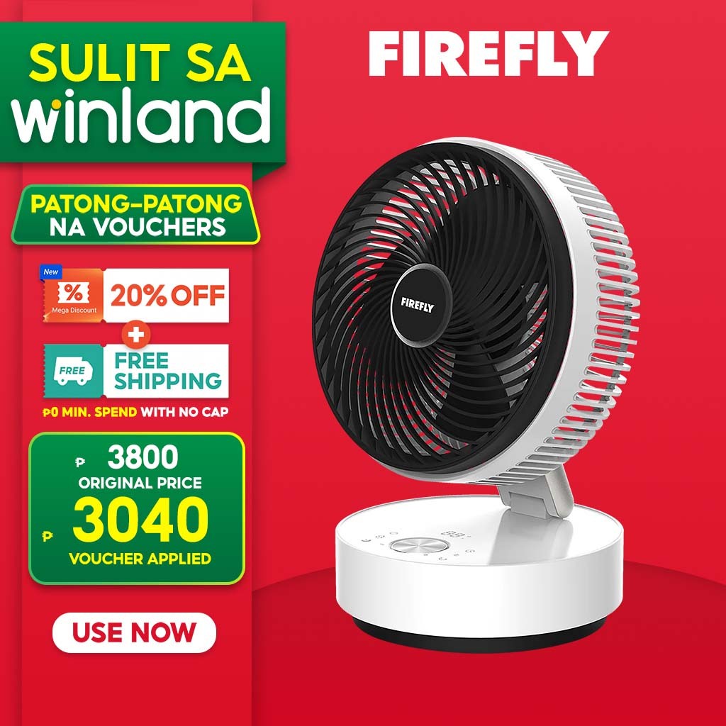 Firefly by Winland 8 Inches Air Circulator Fan 24 watts Foldable design ...
