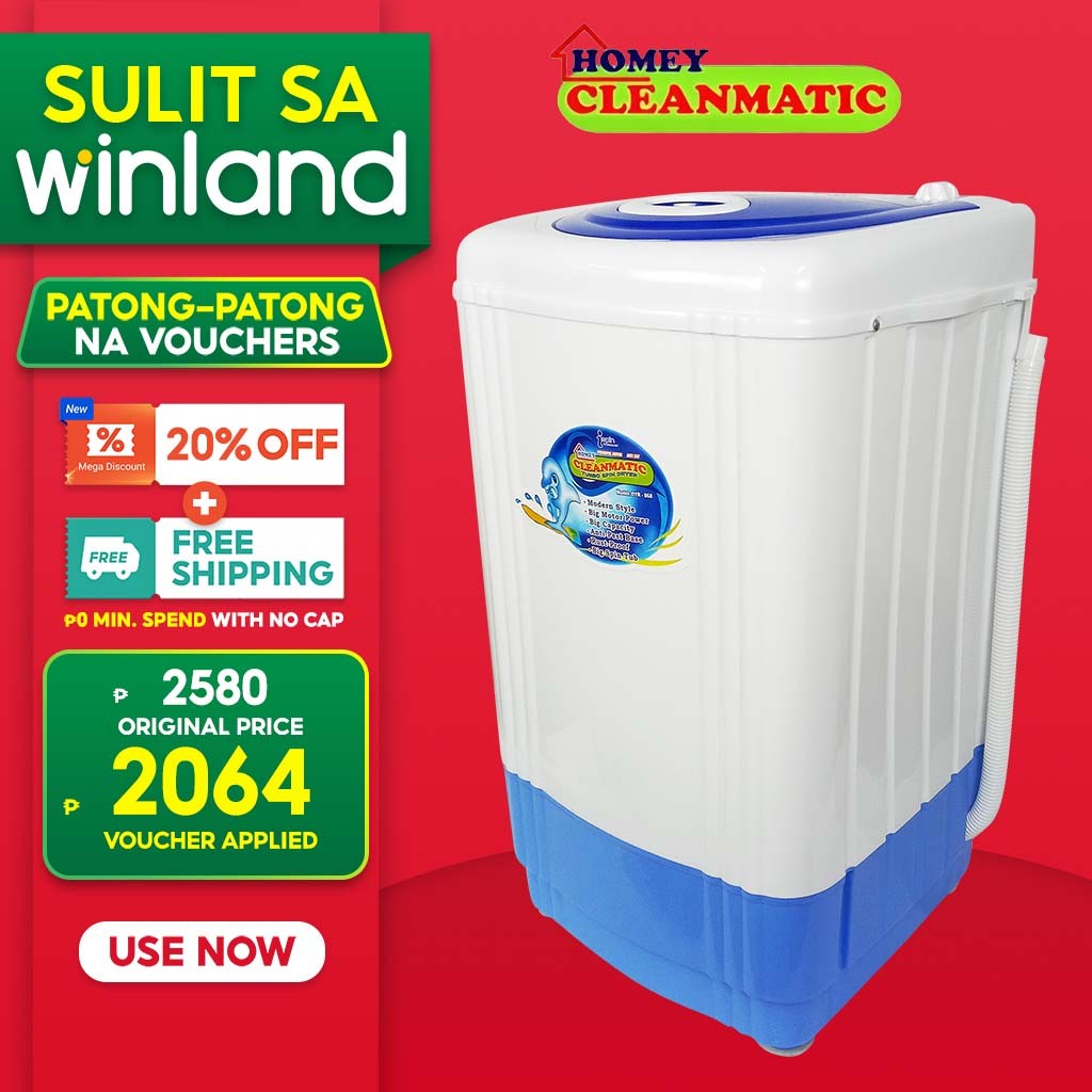 Homey by Winland Cleanmatic 7.5 Kgs Single Tub Super Spin Dryer ...