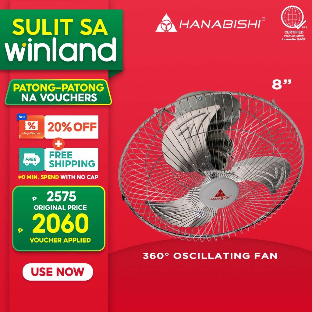 Hanabishi by Winland Industrial Orbit Ceiling Fan | Electric Fan HIOF ...