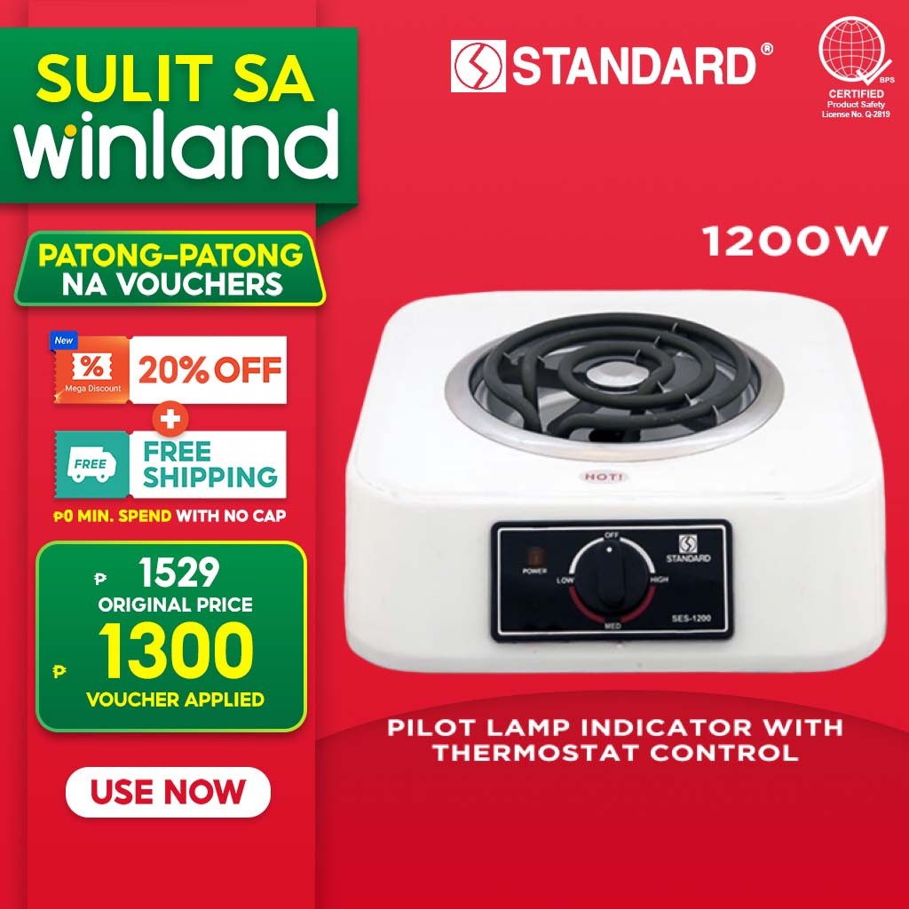 Standard Appliances by Winland Single Electric Stove SES-1200 | Shopee ...