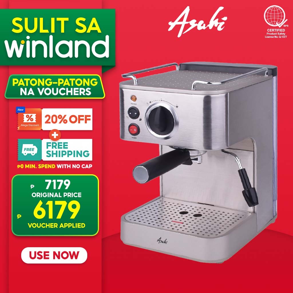 Asahi by Winland Espresso Coffee Machine Maker 9 Cups CM-039 | Shopee ...
