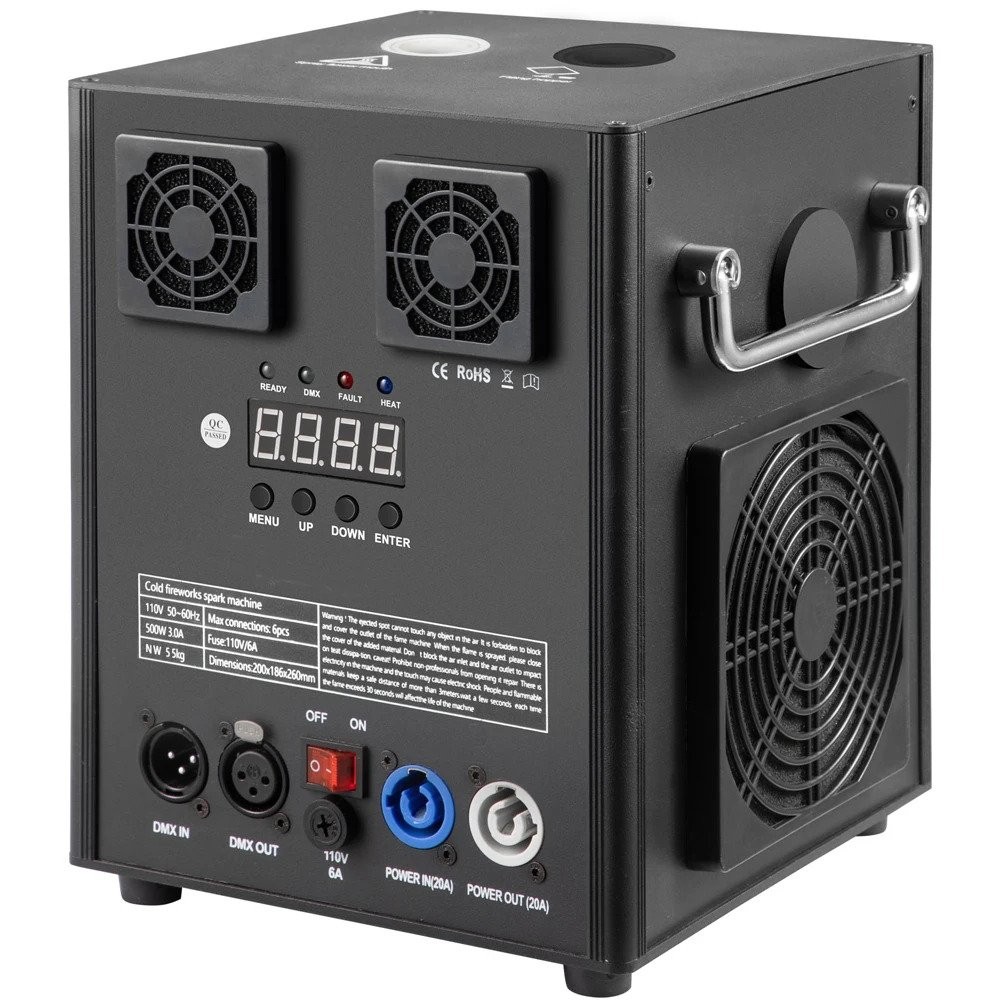 Dmx 600w Portable Cold Flame Sparkler Stage Waterfall Fireworks Machine ...